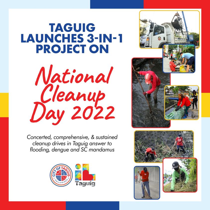 PIA - Taguig joins National Cleanup Day, launches 3-pronged project PIA - Taguig joins National Cleanup Day, launches 3-pronged project