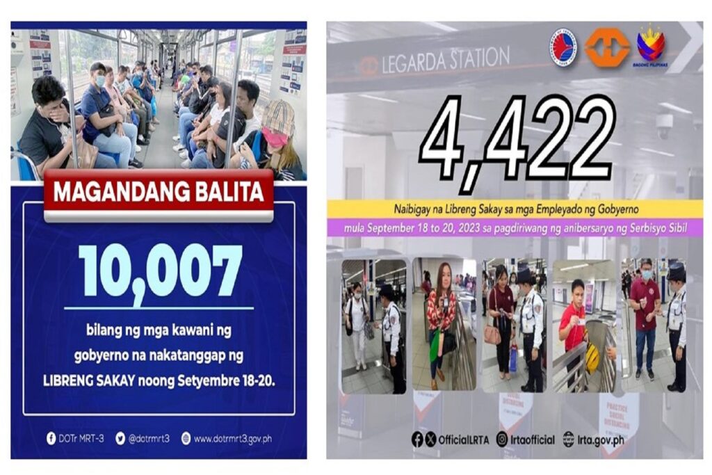 Mahigit 14K na mga kawani ng pamahalaan nakatanggap ng libreng sakay sa ... Mahigit 14K na mga kawani ng pamahalaan nakatanggap ng libreng sakay sa ...
